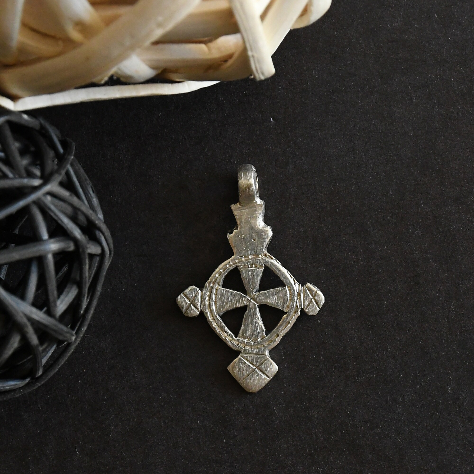 Ethiopian Cross Pendant, Original Coptic Cross, African Tribal, 40 X 30 ...