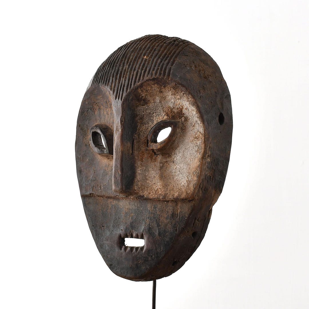 Antique Lega Mask | African Tribal Mask | Tribal Wall Decor | Ethnic ...