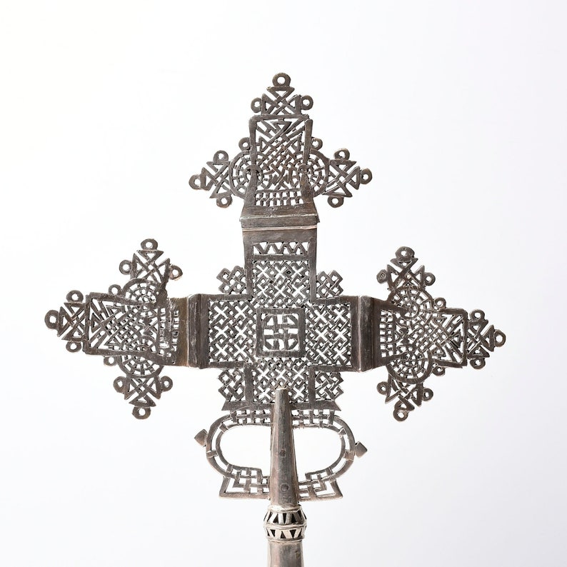 Ethiopian Processional Cross Large 18.5 Orthodox Church - Etsy