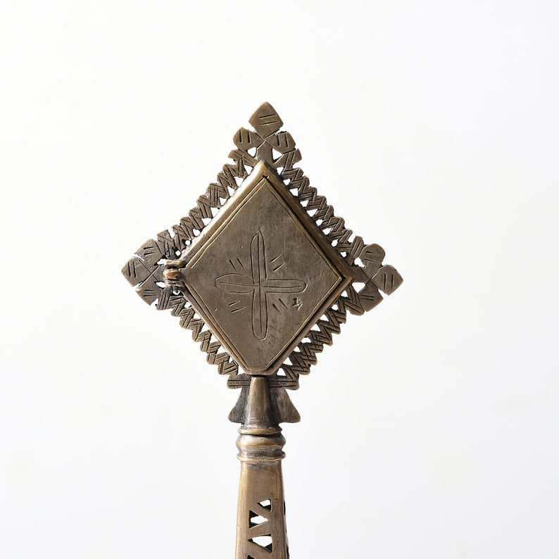 Antique Ethiopian Orthodox Church Cross Icon Religious Home Decor ...