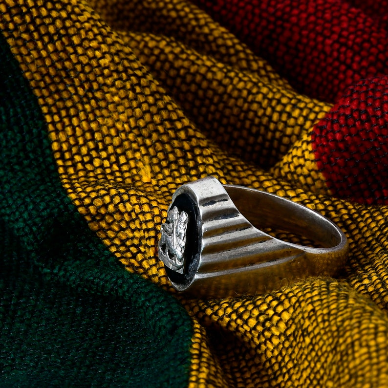 Silver Lion of Judah Ring Rasta Haile Selassie Ethiopian Jewelry 99J - Etsy
