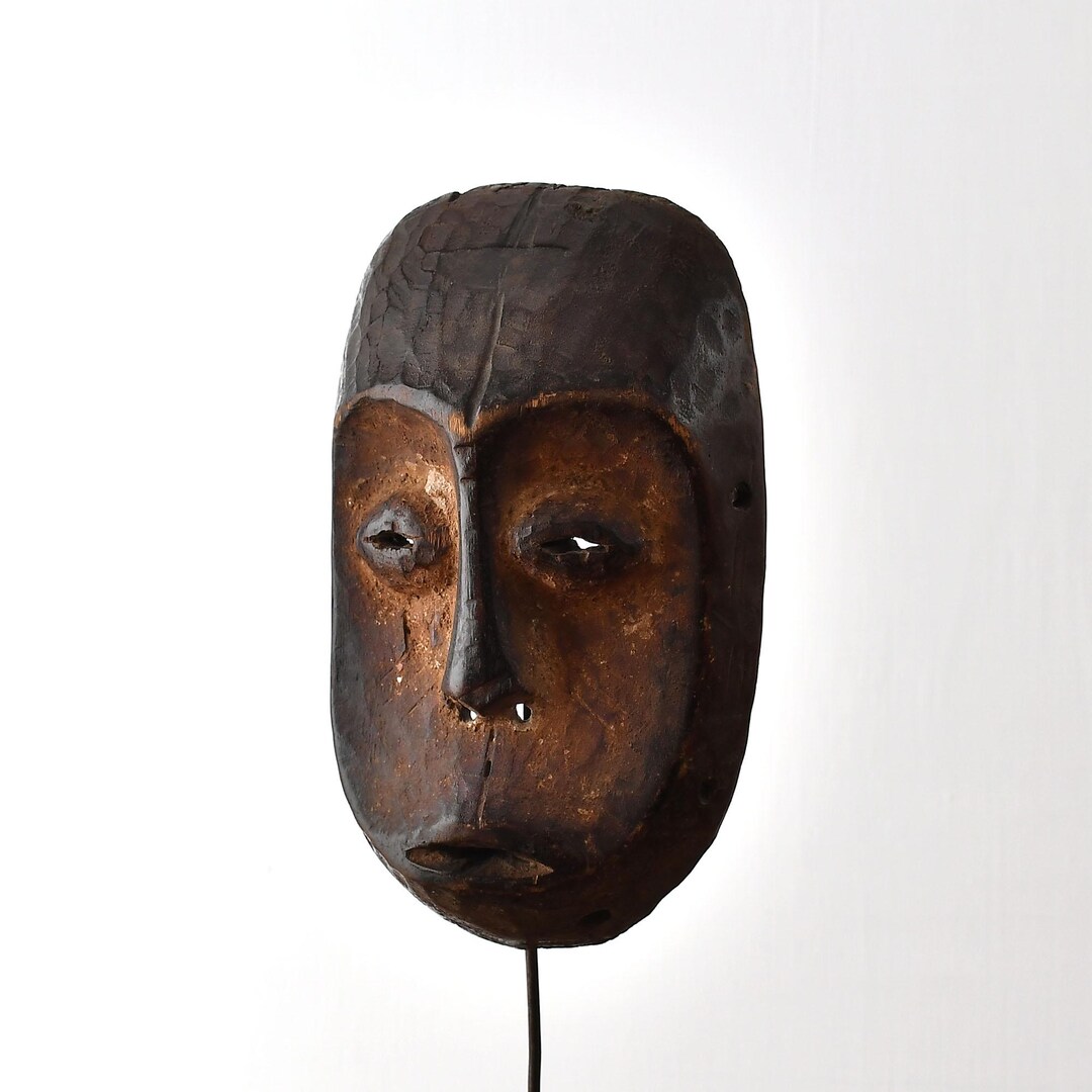 African Lega Tribe Mask | Ethnic Face Mask | Tribal Wooden Sculpture ...