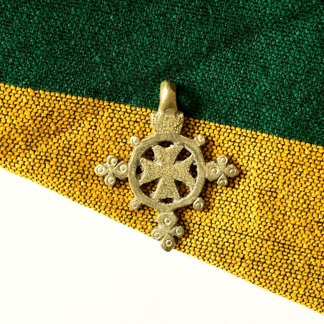 Ethiopian Cross Pendant, Original Coptic Cross, African Tribal ...