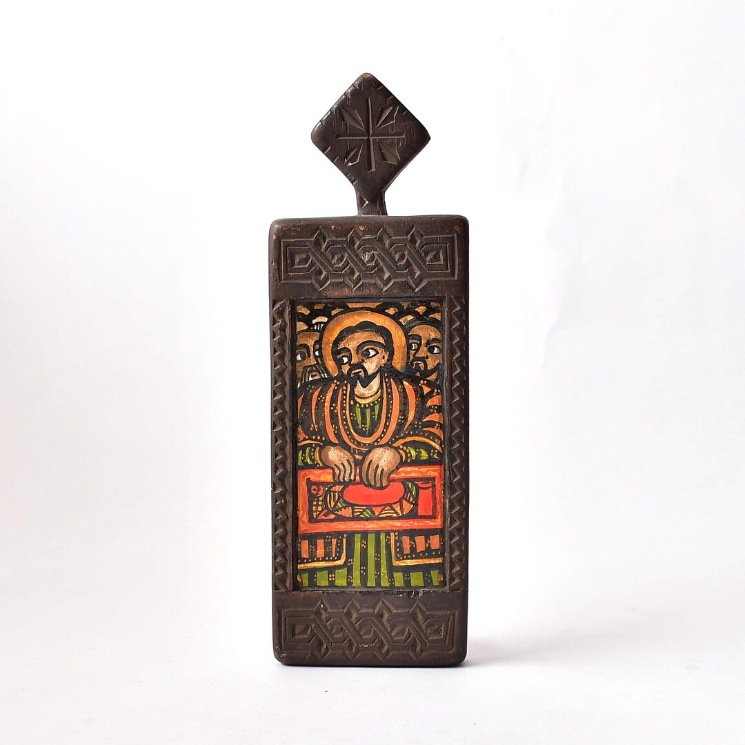 Ethiopian Icon Wooden Coptic Religious Gift Christian Home Decor Wall ...