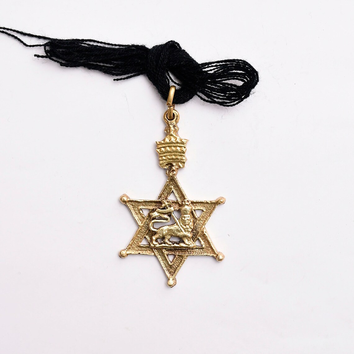 Handmade Lion of Judah Star of David Pendent Ethiopian Neck Cross ...
