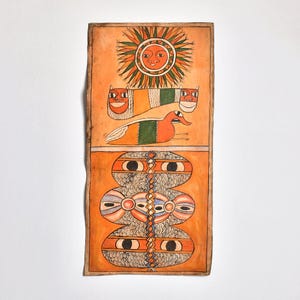 Old Ethiopian Magic Scroll, Healing Scroll Ge'ez Manuscript Wall Scroll ...