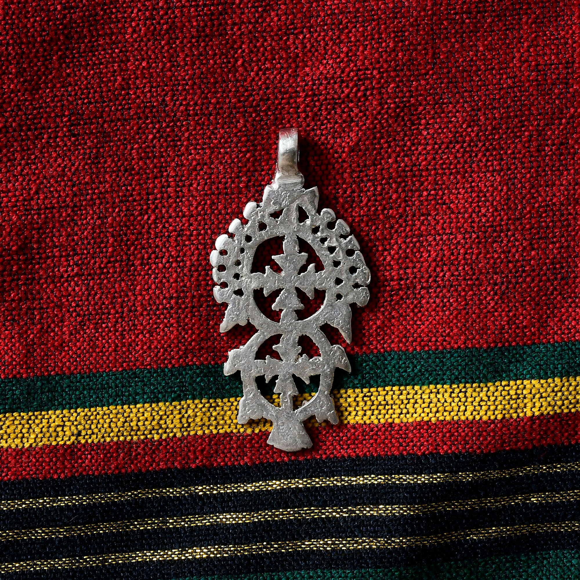 Ethiopian Cross Pendant, Coptic Cross, African Tribal, 70 X 33 Mm ...