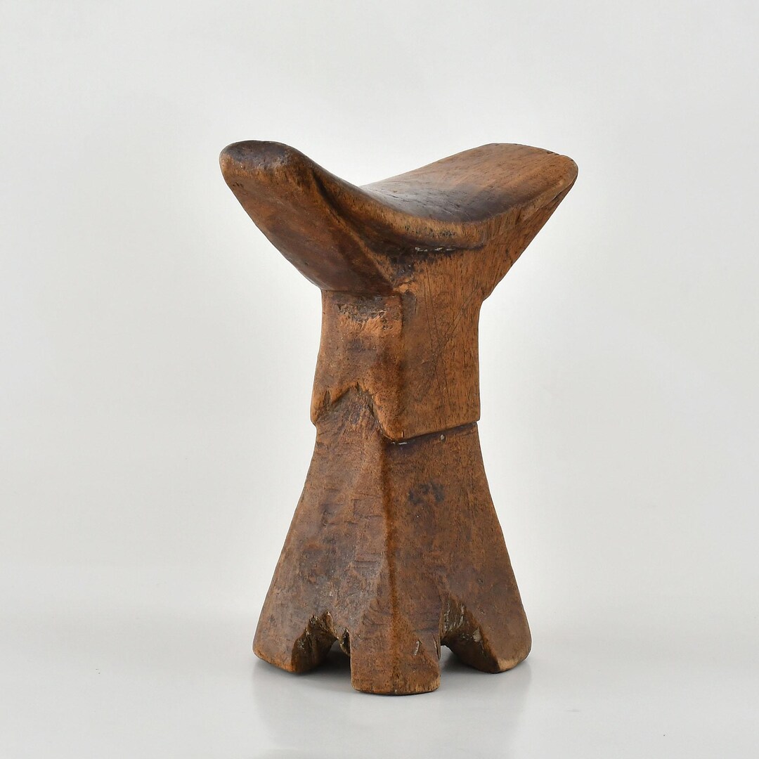 Tribal Headrest - African Wooden Headrest, Ethiopian Headrest, Kereyu ...