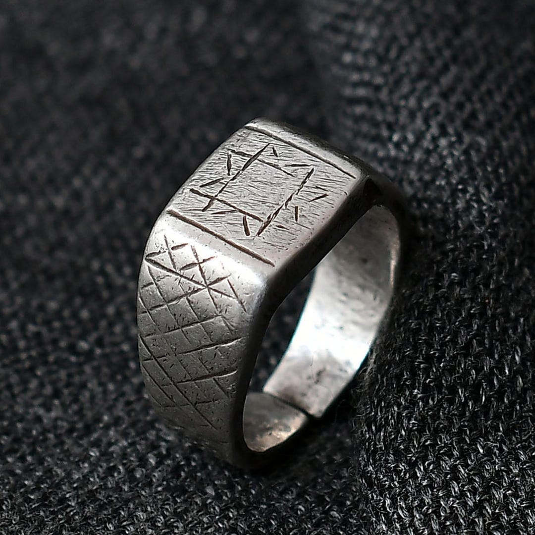 Vintage Cross Ring Ethiopian Orthodox African Silver Signet Ring Size ...