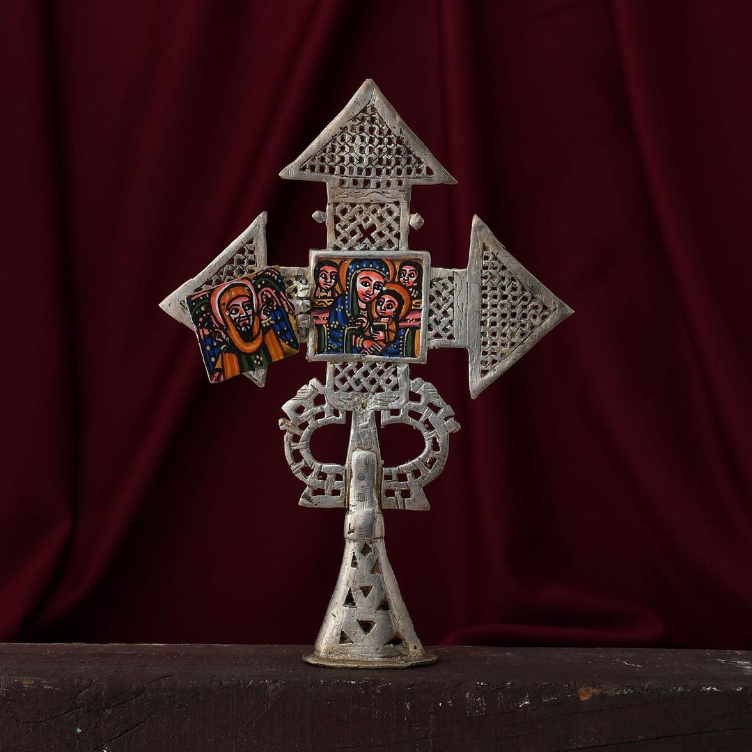 Vintage Ethiopian Lalibela Cross Orthodox Church Processional Altar ...