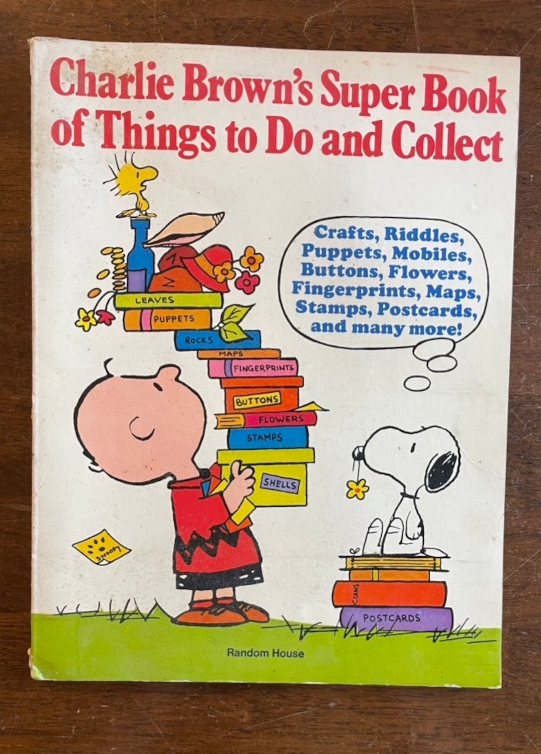 Vintage 1975 Charlie Brown’s Super Book of Things to Do and Collect ...