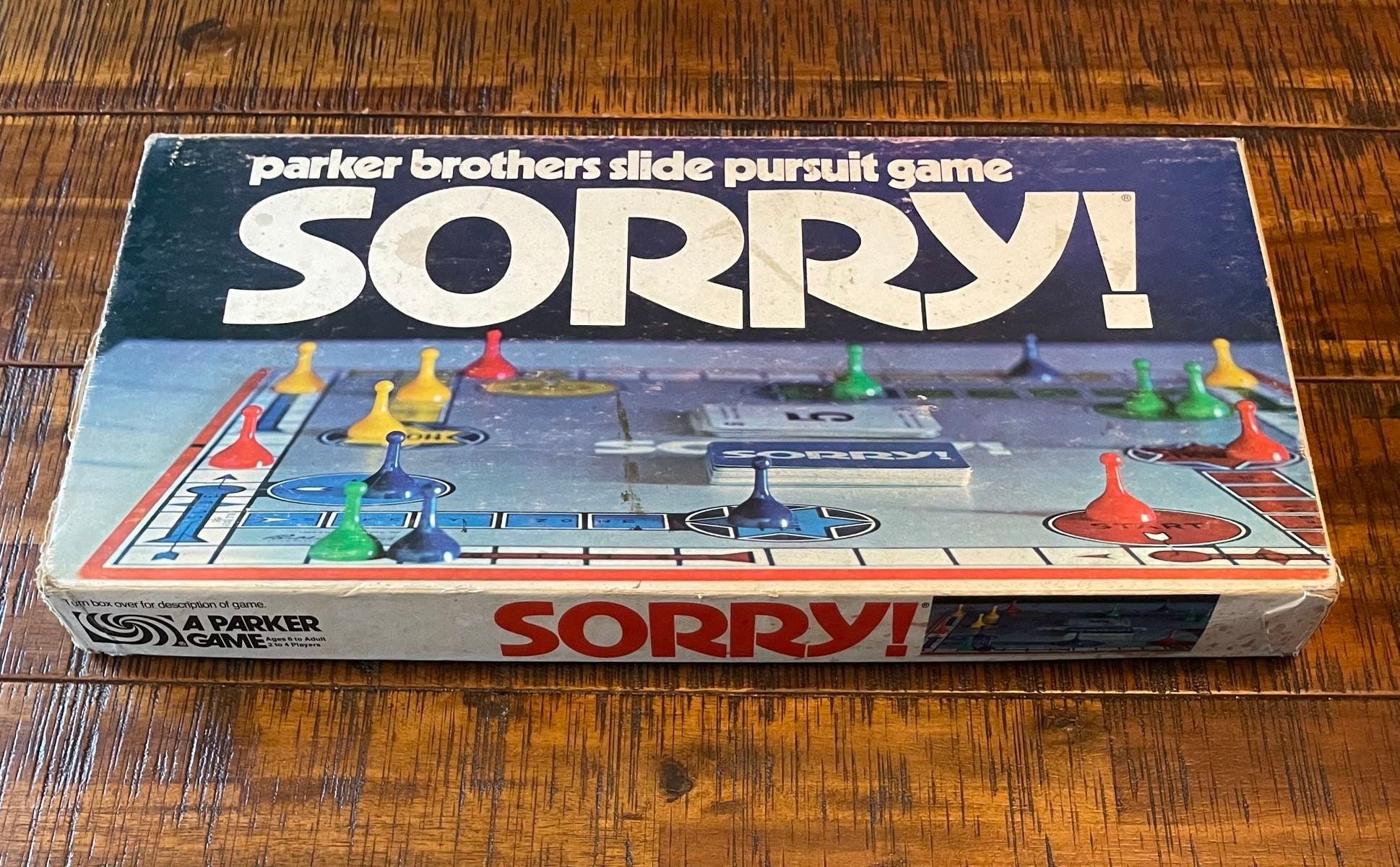 Vintage 1972 Sorry Game, Board Shows Age but Has All Pieces and is in ...