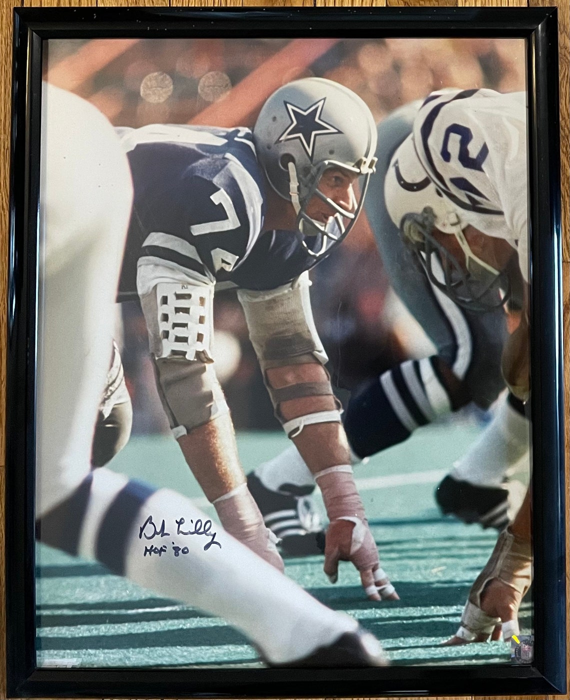 Autographed Poster of Bob Lilly, “mr. Cowboy,” Dallas Cowboy Football ...