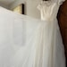 Vintage 1958 Wedding Dress, White Fancy Bodice Lace and Tulle, Taffeta ...