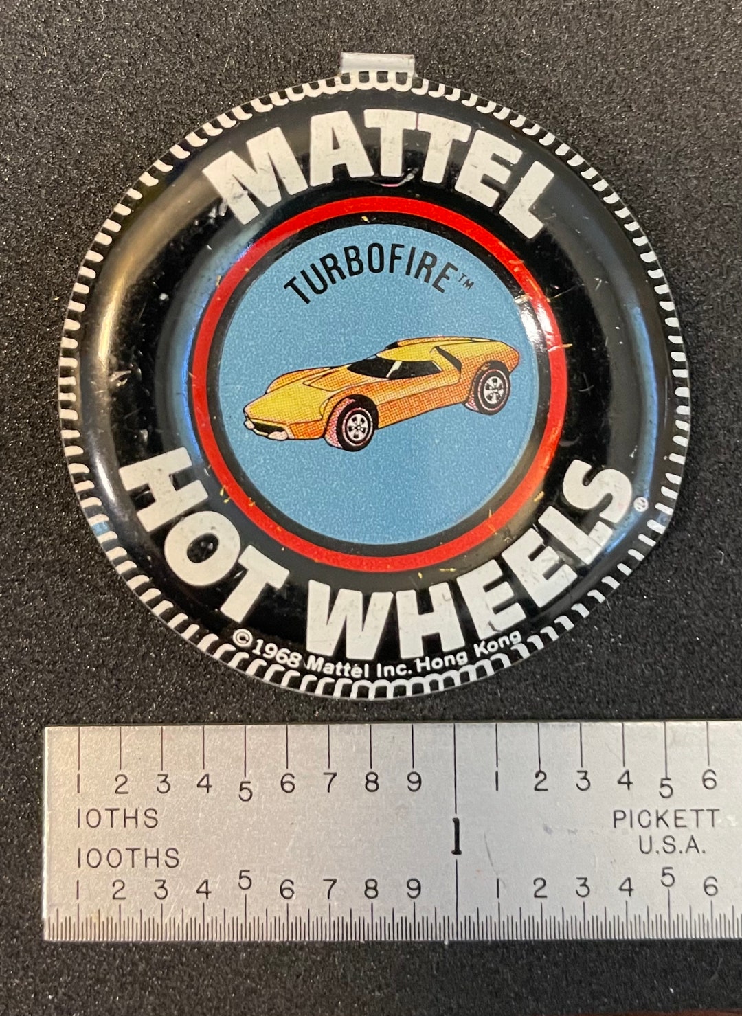 Vintage 1968 Mattel Hot Wheels Turbo Fire Metal Badge - Etsy