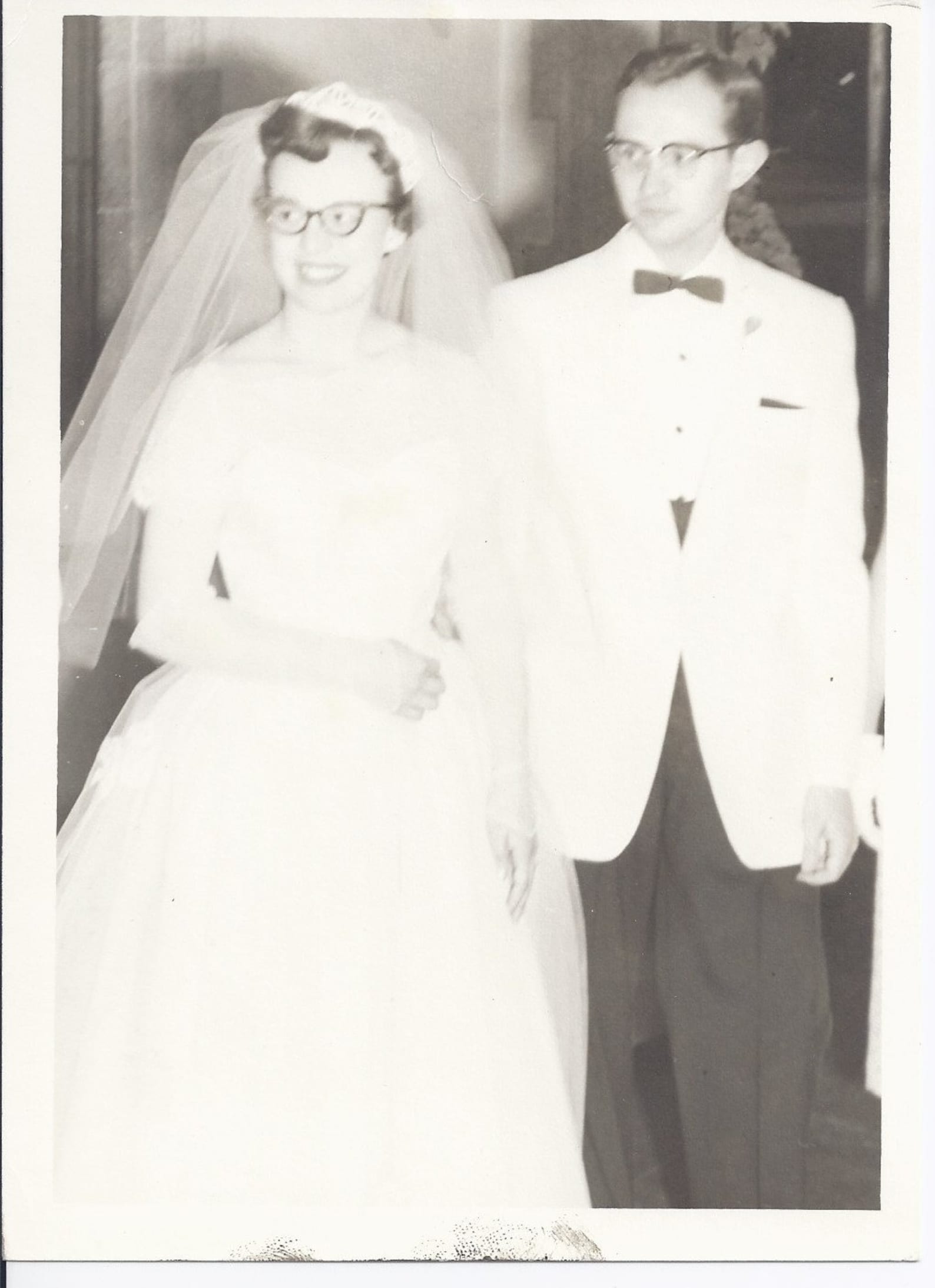 Vintage 1958 Wedding Dress White Fancy Bodice Lace and Tool - Etsy