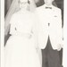 Vintage 1958 Wedding Dress, White Fancy Bodice Lace and Tulle, Taffeta ...