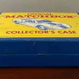 Vintage 1966 Official Matchbox Collectors Case No. #41 in Blue With 24 ...
