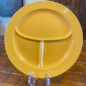1936-1949 Vintage Genuine Fiestaware 10 1/2” Compartment Dinner Plate ...