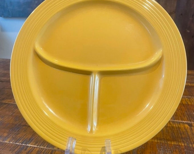 1936-1949 Vintage Genuine Fiestaware 10 1/2” Compartment Dinner Plate ...