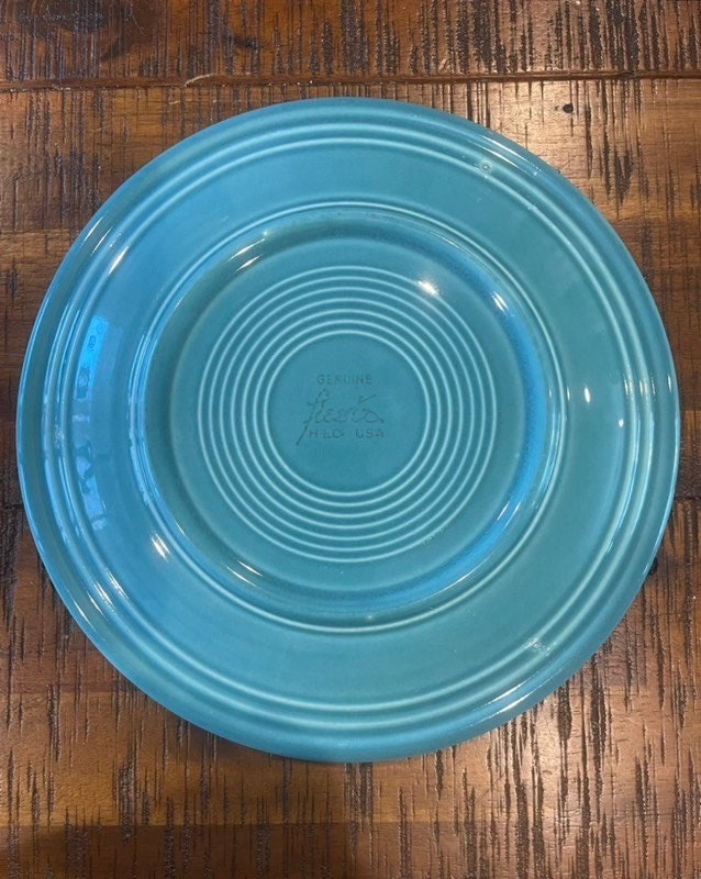 1936-1949 Vintage Genuine Fiestaware 9 1/2” Dinner Plate, Homer ...