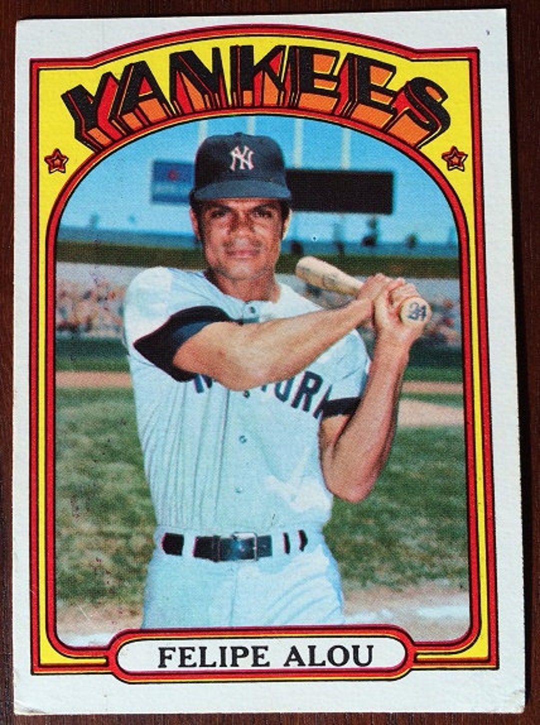 Outfielder Felipe Alou Yankees Baseball Card - Topps #263 From 1972 - Etsy