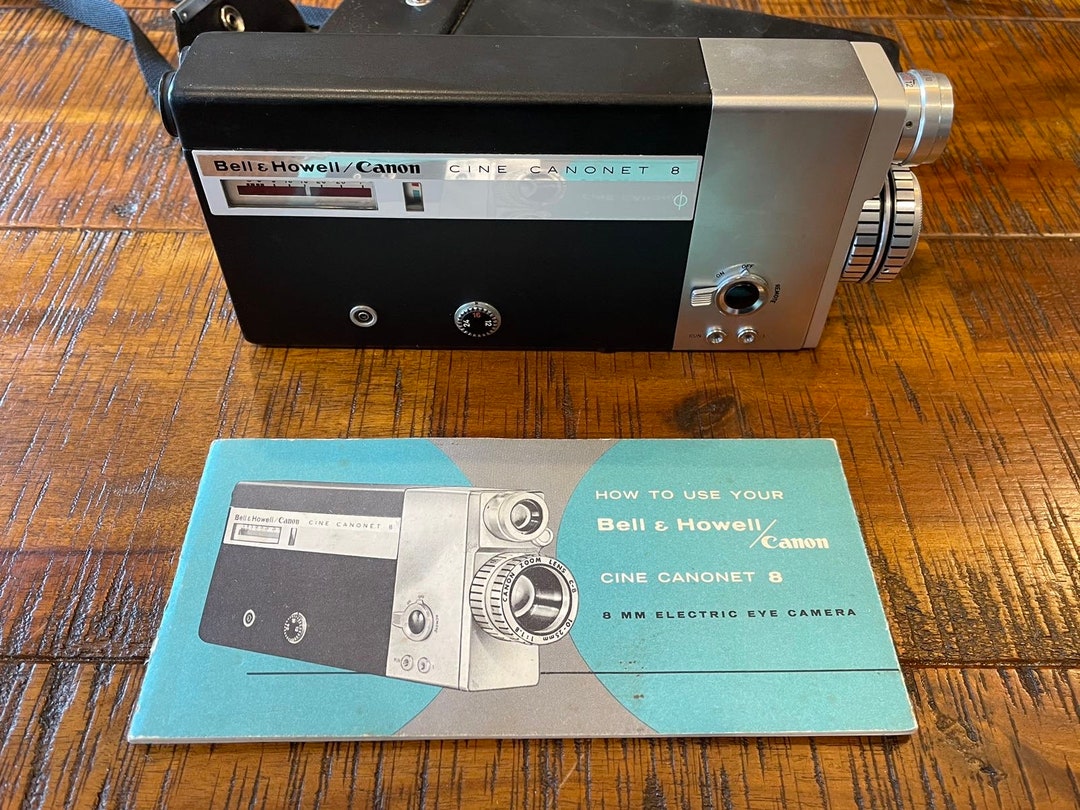 Vintage 1950’s Bell & Howell and Cannon Cine Cannonette 8, 8 Mm ...