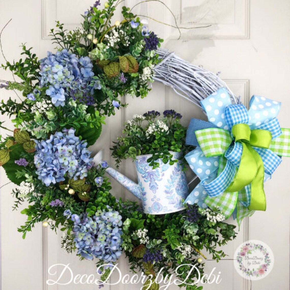 Hydrangea Wreath Spring Wreath Summer Wreath Mothers Day - Etsy