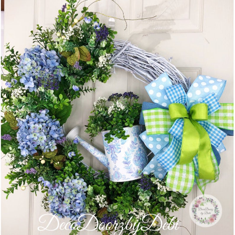 Hydrangea Wreath, Spring Wreath, Summer Wreath, Mothers Day Gift - Etsy