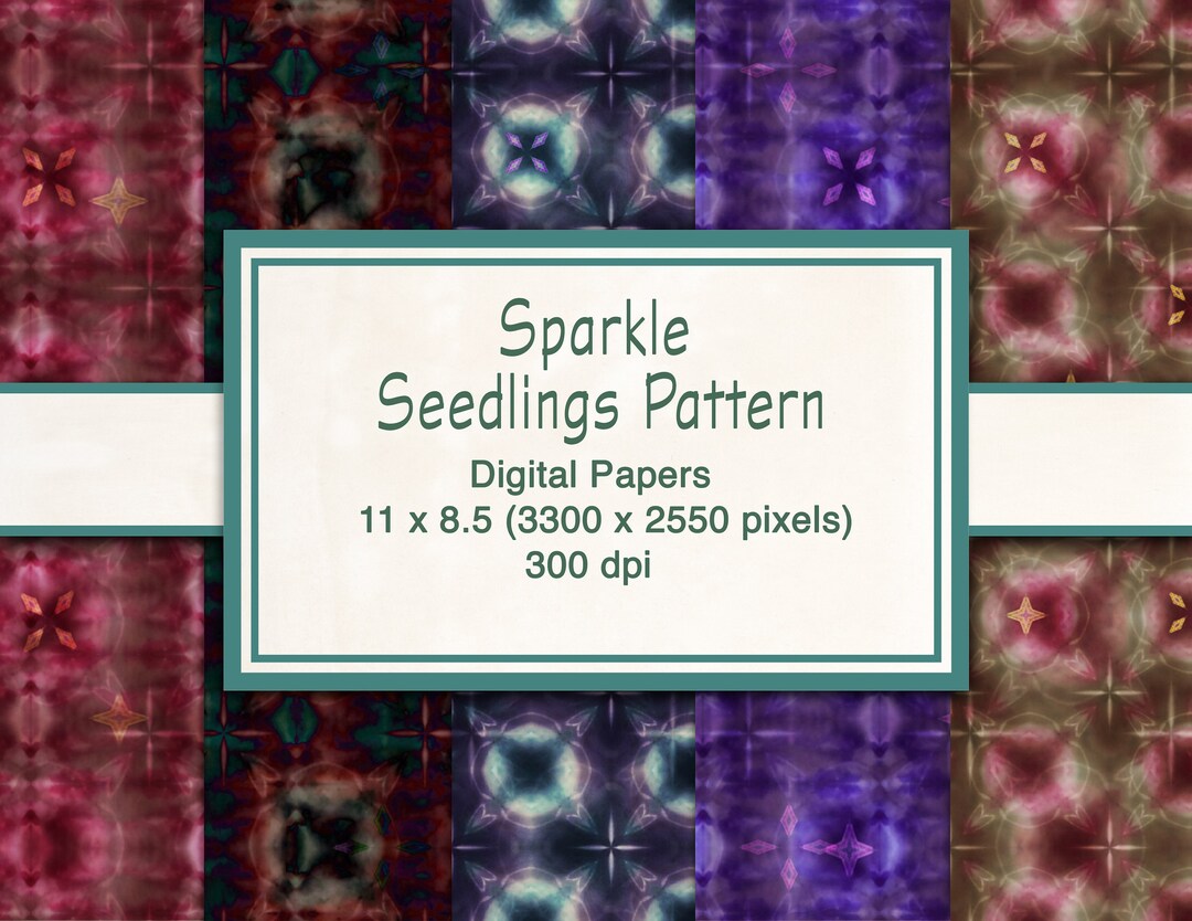 Sparkle Patterns Instant Download Digital Sheet for Artwork, Collage ...