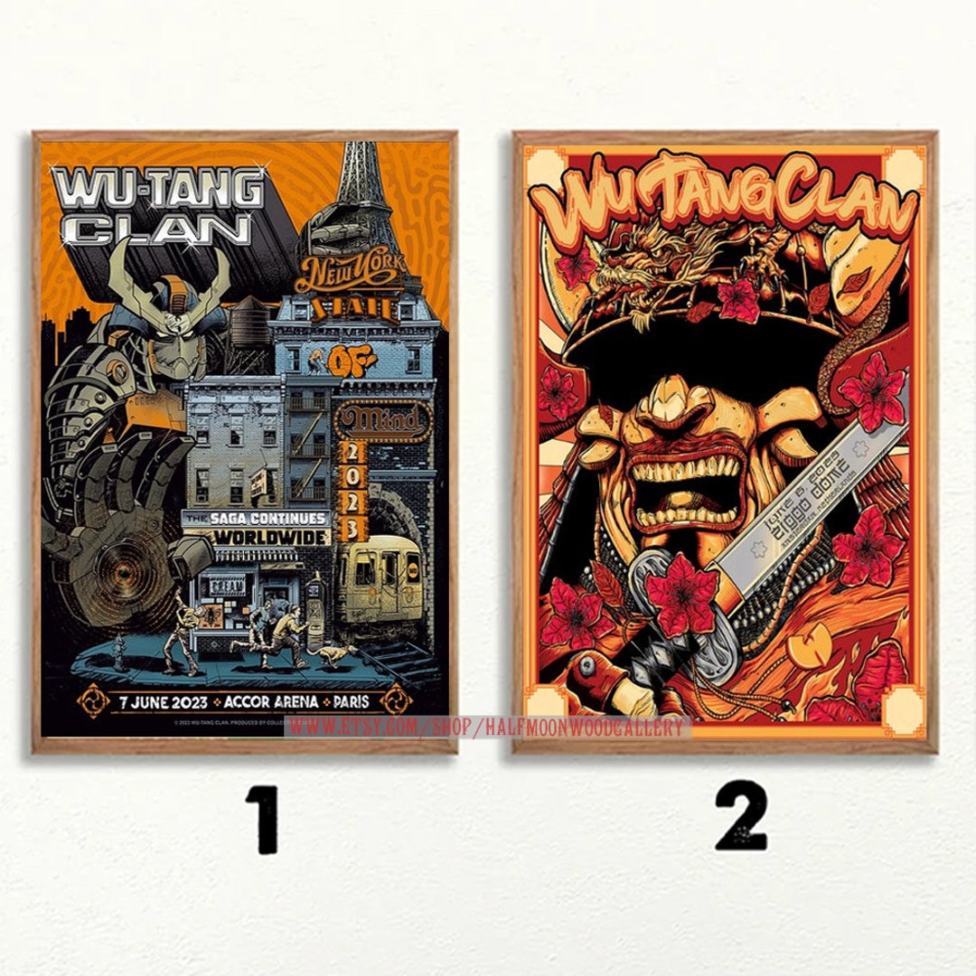 NEW 2023 Wu-tang Clan Tour Poster Wu-tang Clan Wall Art Hip - Etsy ...