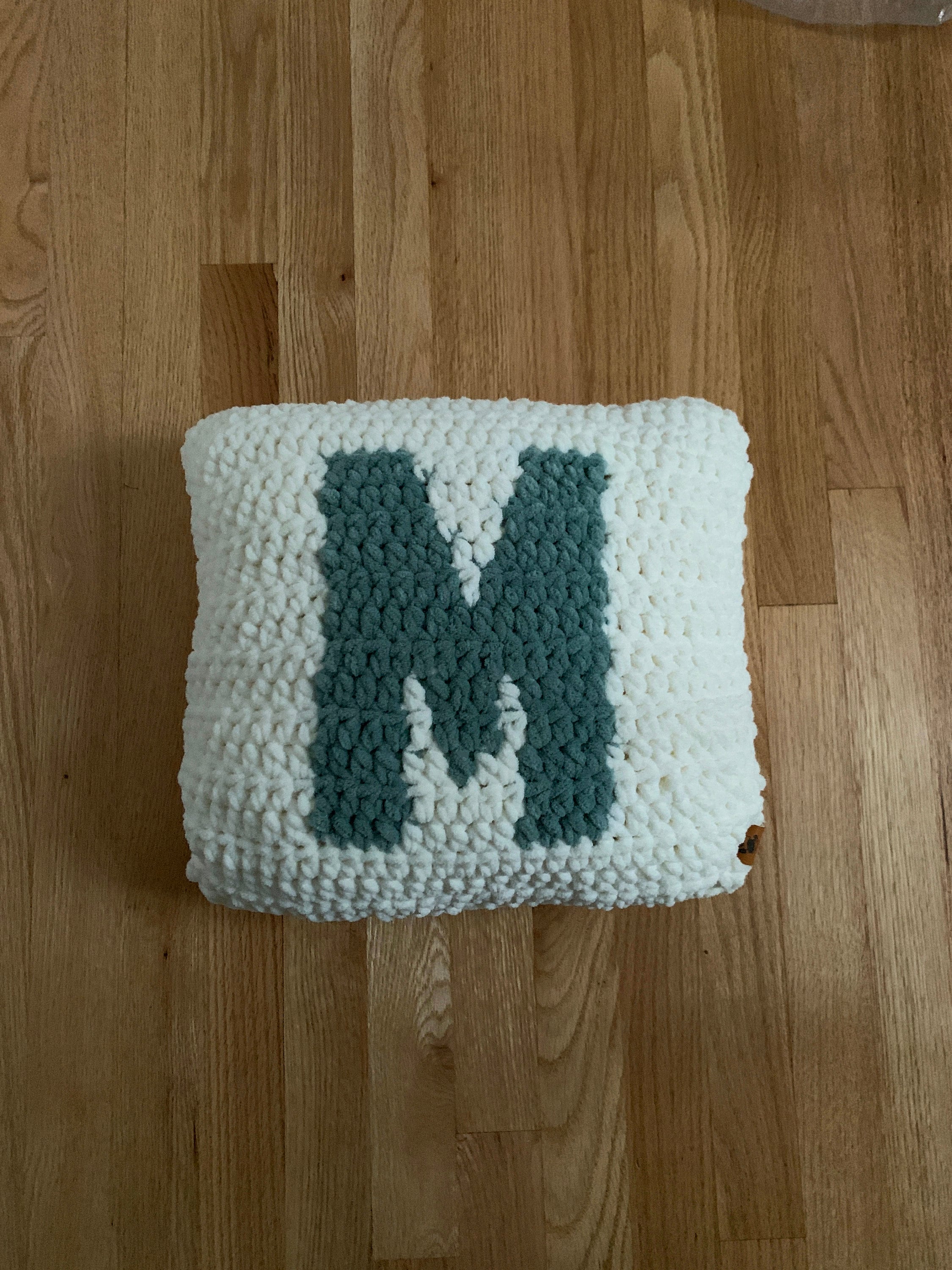 Letter Pillow - CROCHET PATTERN - A to Z - Stitchigan - Etsy