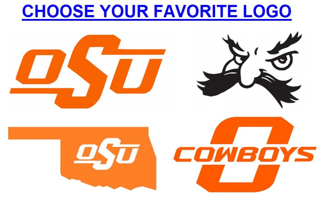 Oklahoma State Cowboys 6 Vinyl Decal Sticker Choose Logo and Color OSU ...