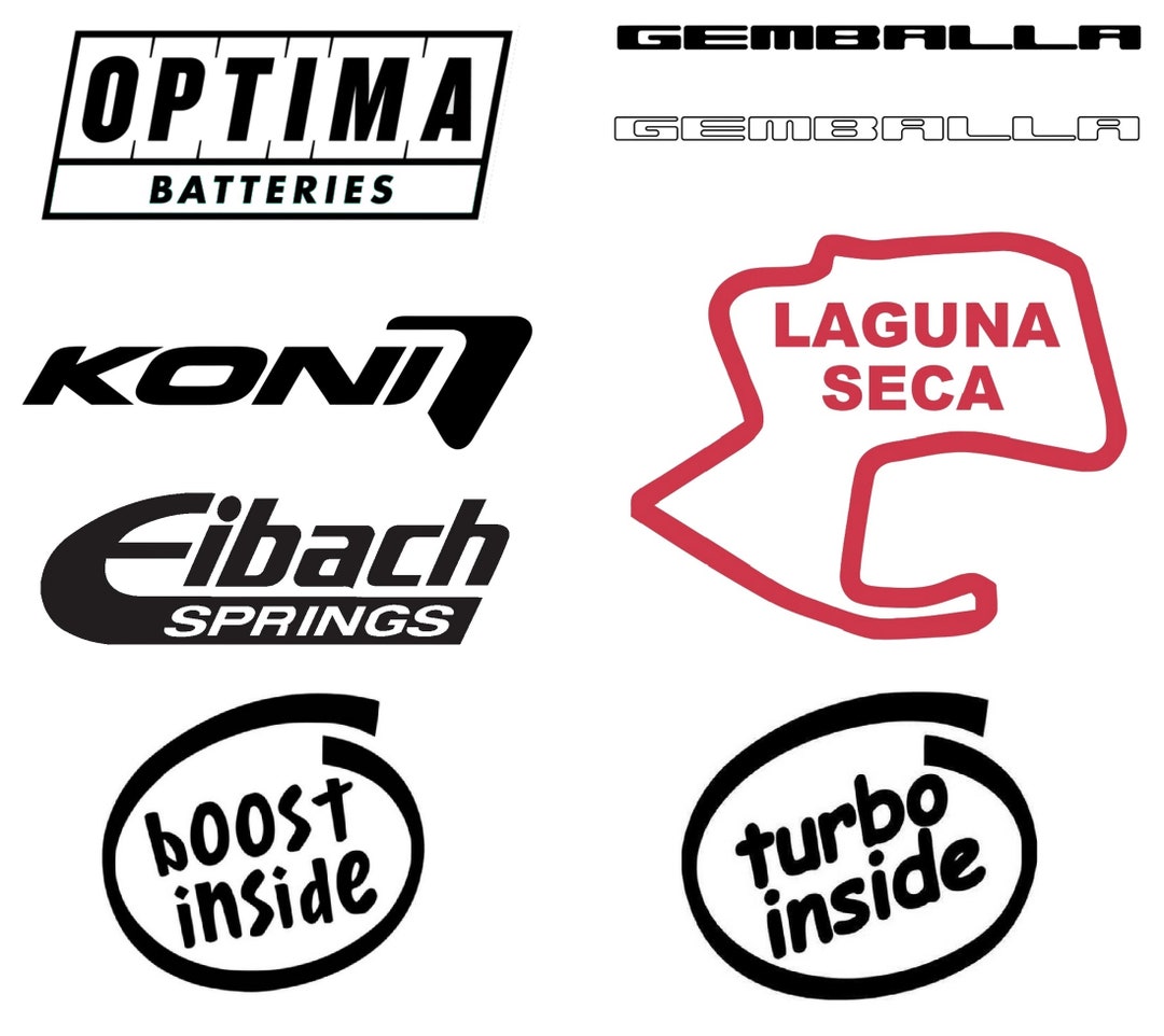 RACING Die Cut Vinyl Graphic Decal Sticker Logo 8 Longest Side Choose ...