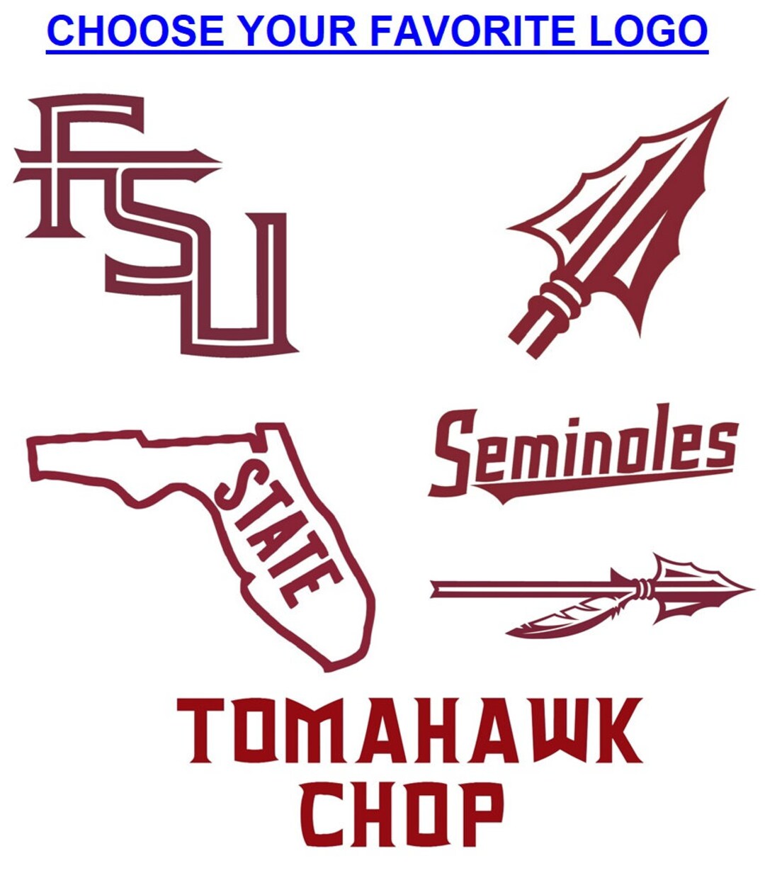 Florida State Seminoles 6 Vinyl Decal Sticker Choose Logo and Color FSU ...