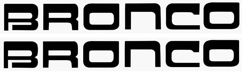 Ford BRONCO Die Cut Vinyl Graphic Decal Sticker Logo 8 Longest Side ...