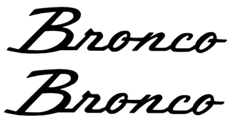 Ford BRONCO Die Cut Vinyl Graphic Decal Sticker Logo 8 Longest Side ...