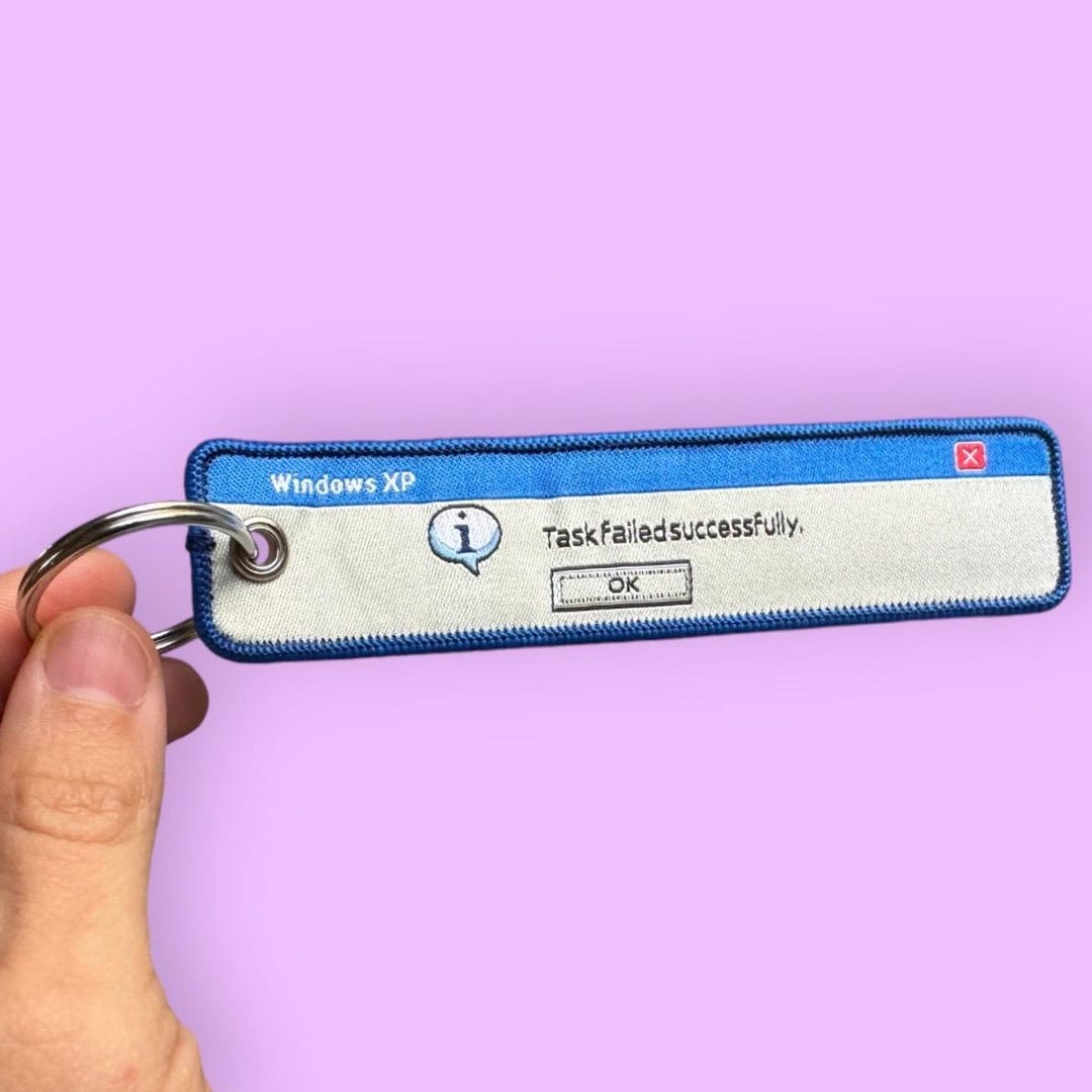 Task Failed Successfully Keychain, Funny Flight Attendant Gift - Etsy