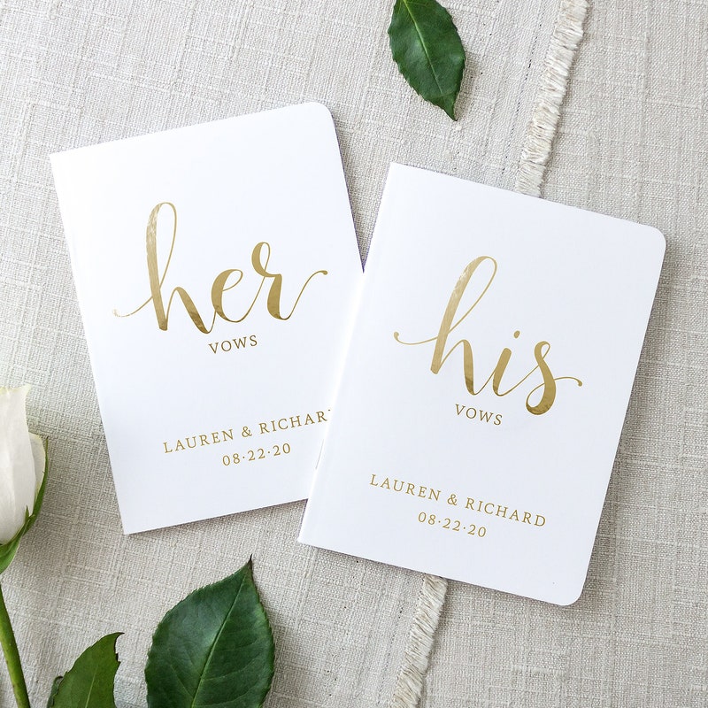 Vows Booklet - Etsy