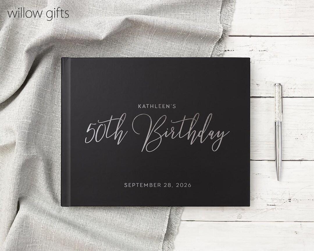 Personalized Birthday Book Any Age Birthday Scrapbook, Guest Book or ...