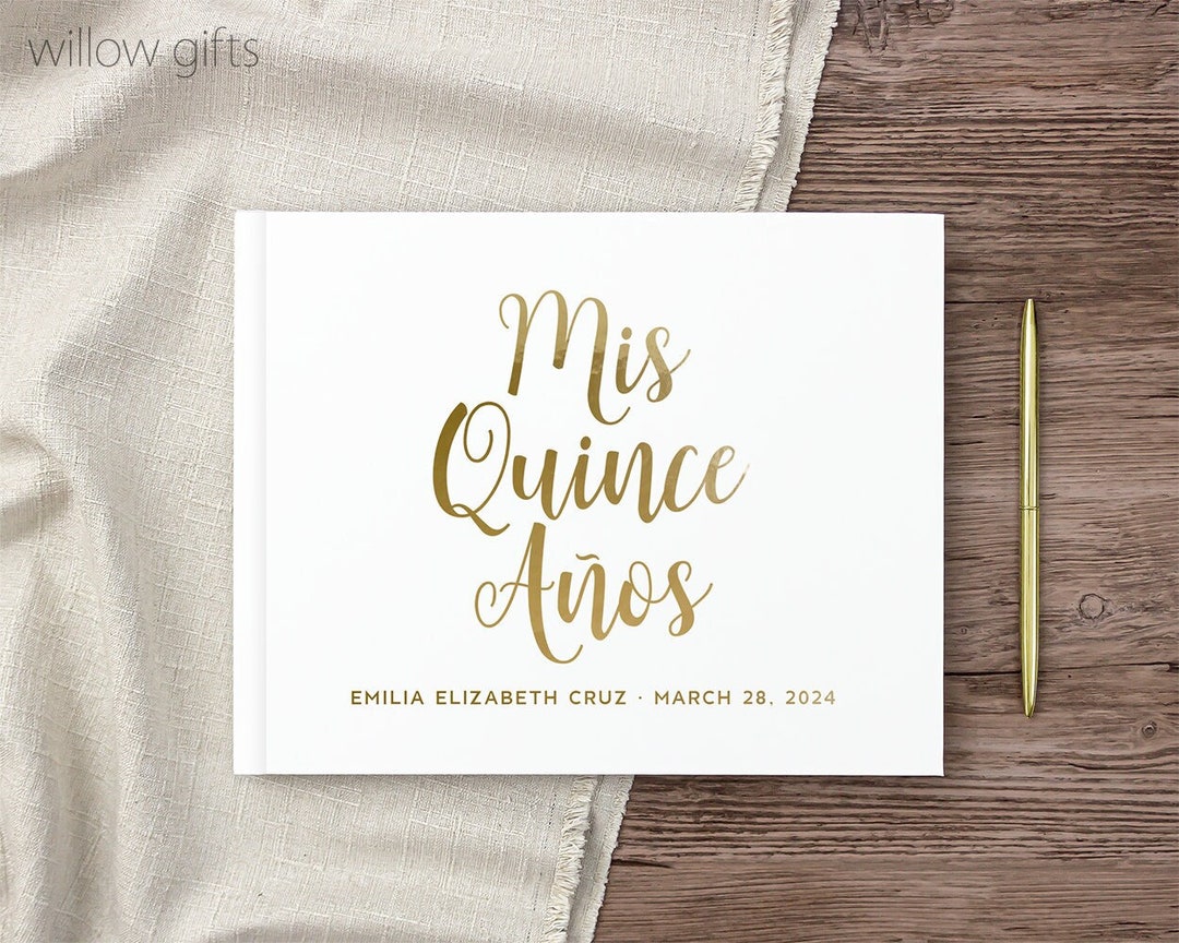 Quinceanera Guest Book Mis Quince Sweet 15 Birthday for Daughter ...