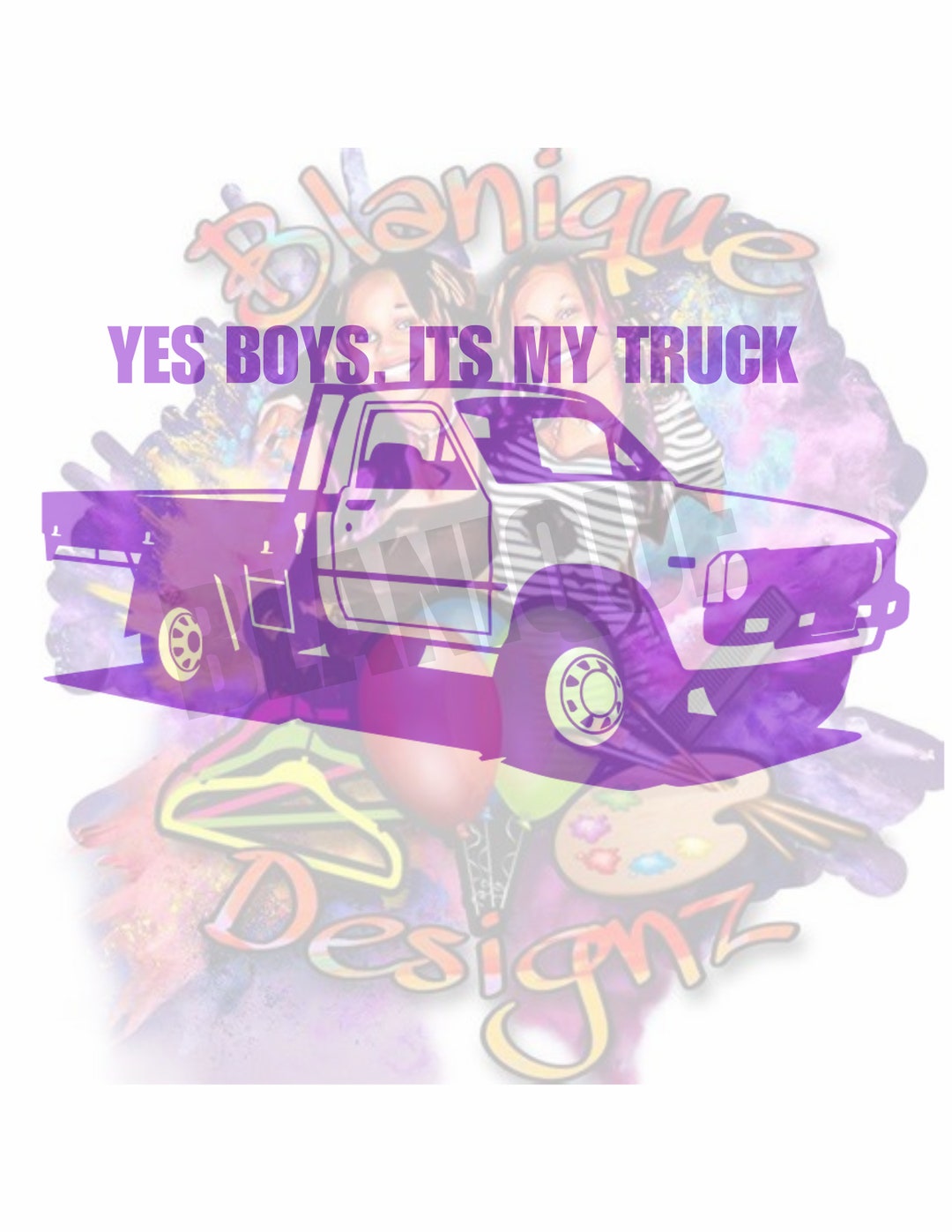 Lady Trucker, Trucks Custom PNG, Custom Vinyl Stickers, Custom Name ...