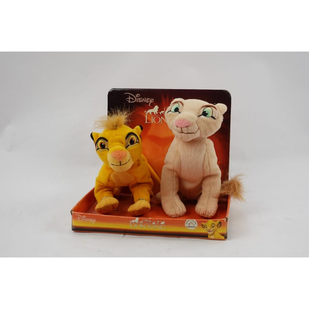 Vintage 1994 Disney the Lion King Simba & Nala Toy Plush New in Box ...
