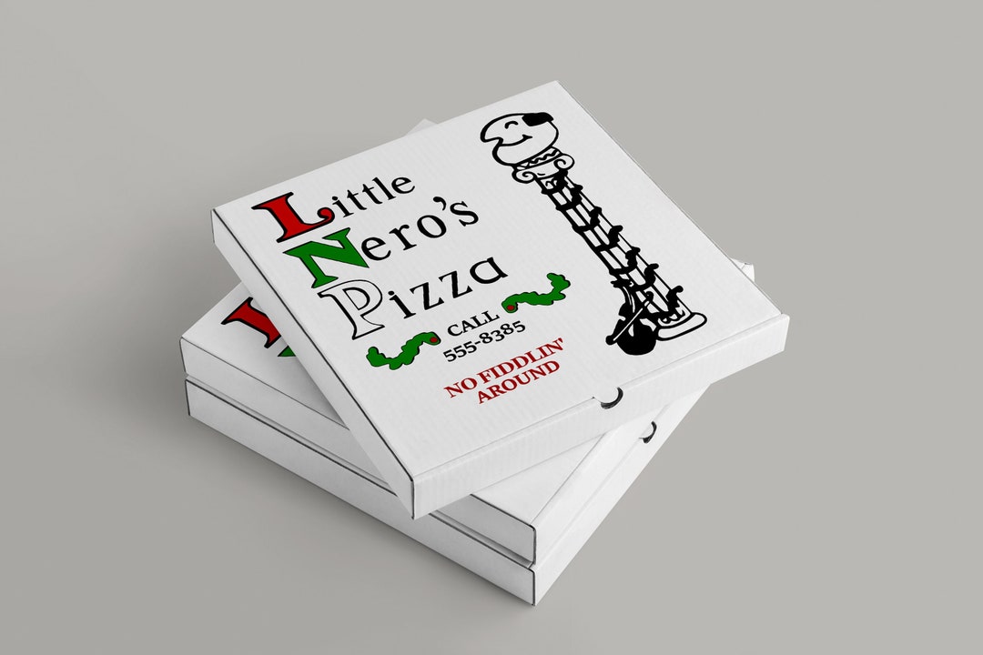 Little Nero's Full Size Pizza Box Costume Prop Christmas Gift From Home ...