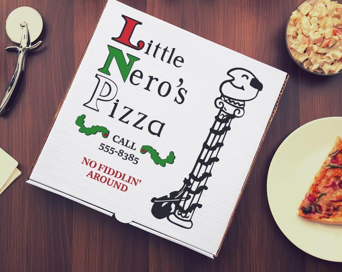 Little Nero's Full Size Pizza Box Costume Prop Christmas Gift From Home ...