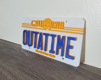License Plate Back to the Future - Etsy