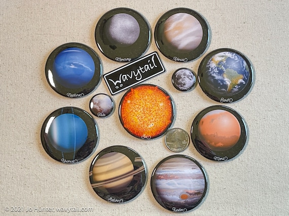 Solar System Super Set 2.25 Magnets/buttons - Etsy