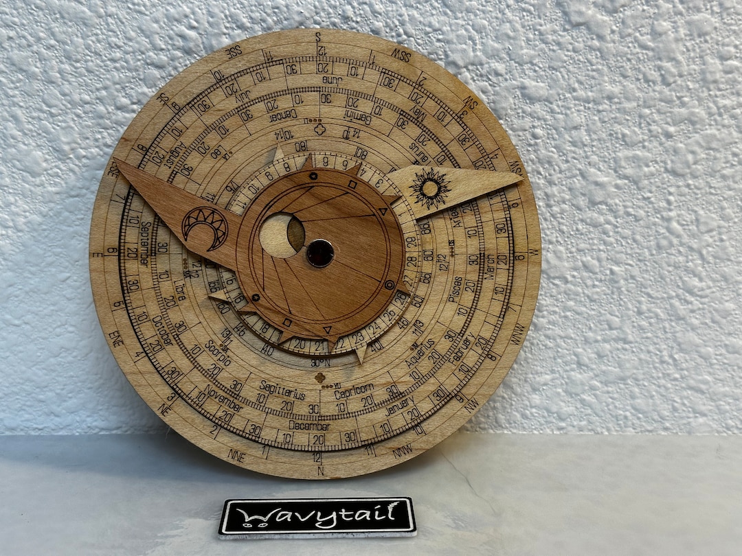 Lunar Volvelle: Moon Phase Calendar - Etsy