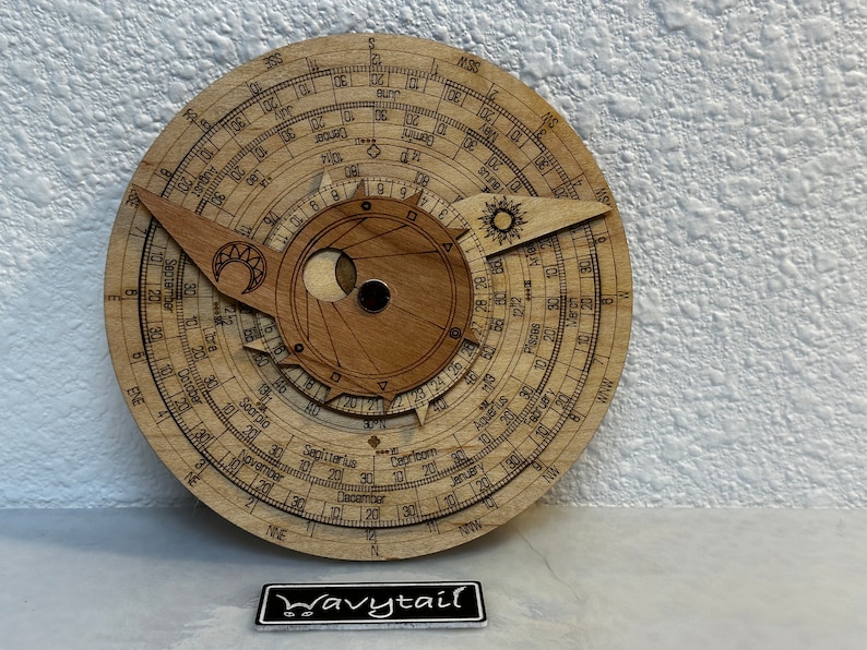 Lunar Volvelle: Moon Phase Calendar - Etsy