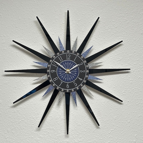 Sunburst Clock - Etsy
